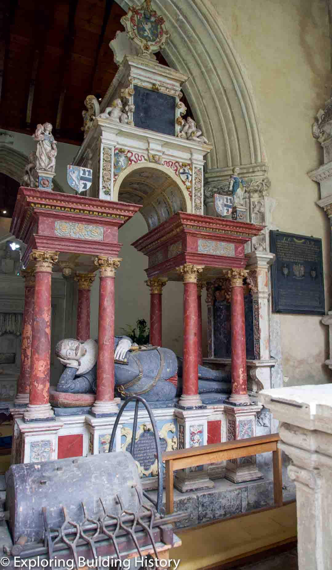 CHURCH OF ST. ANDREW, COLYTON, DEVON: Early-17th C Tomb Monument of Sir ...